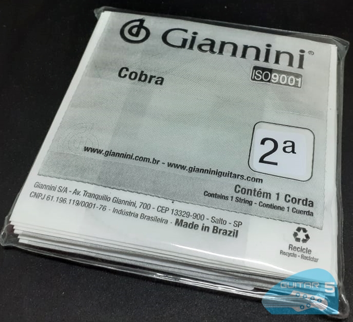 Corda Avulsa Violão Aço Giannini (COBRA) 2ª Segunda Si 014 GEEFLE.2 ...
