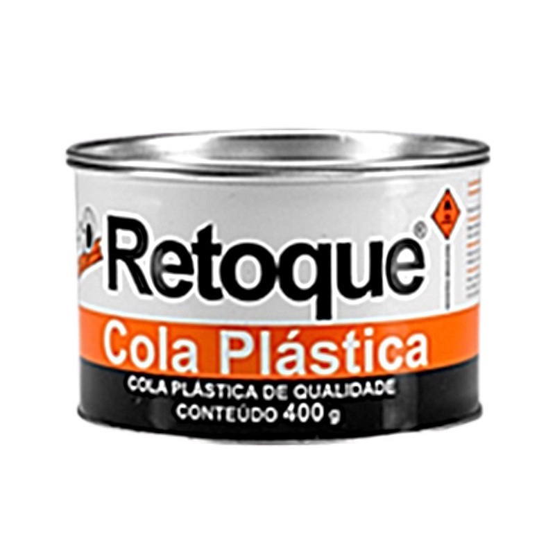 Massa Cola PLÁSTICA 400G Com Catalisador RETOQUE Branca ou Cinza ...