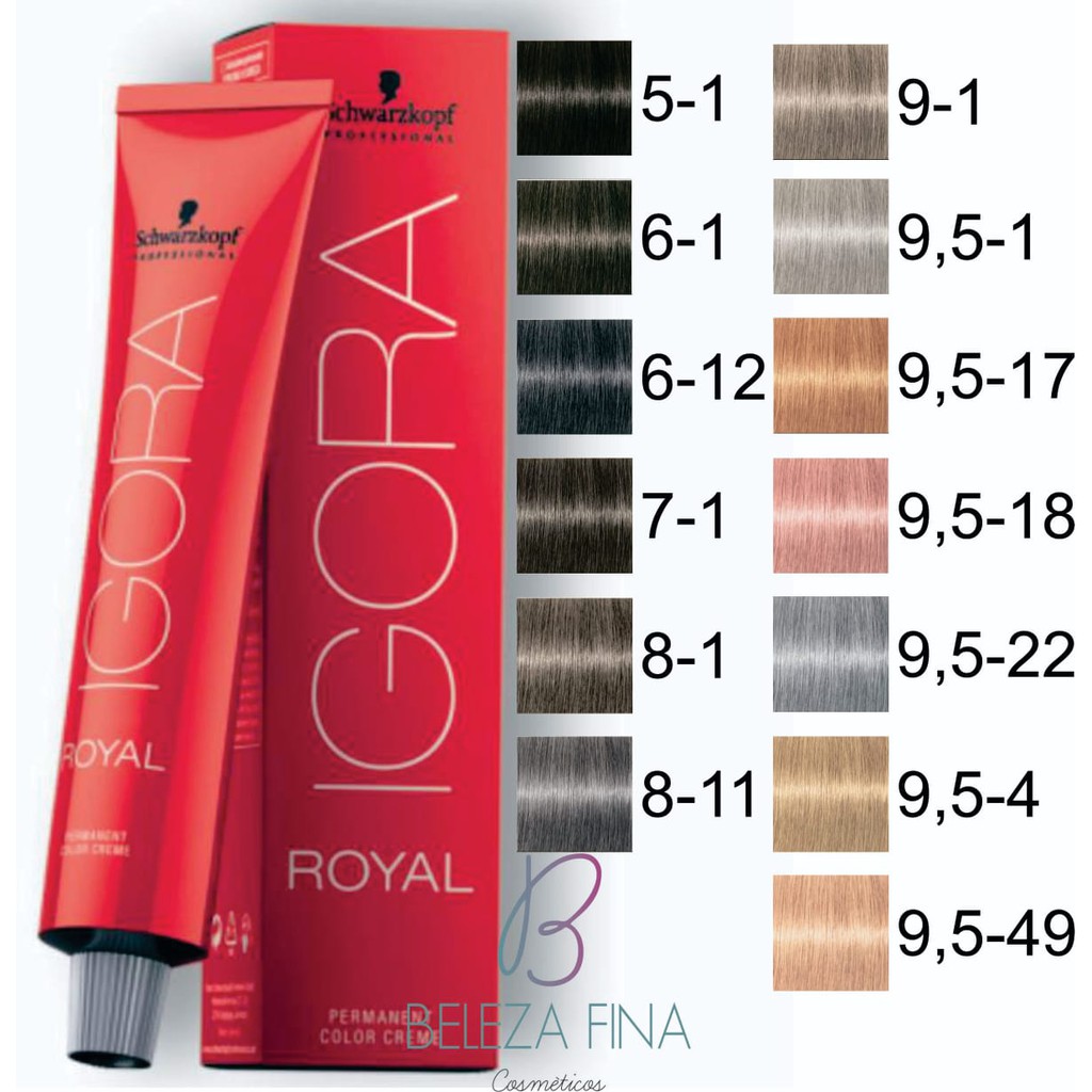 Coloração Igora Royal 60g - Schwarzkopf Professional (ESCOLHA) - 5-1 / ...