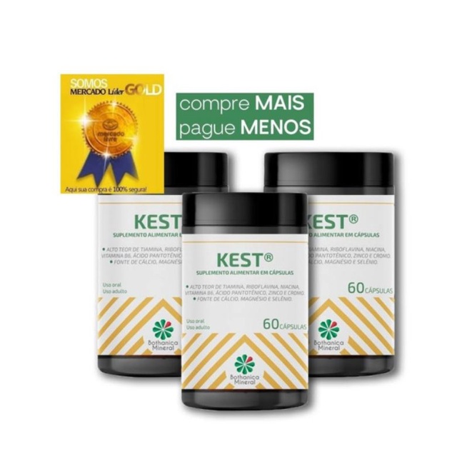 Promoção 3 EMAGRECEDOR KEST - ORIGINAL | Shopee Brasil