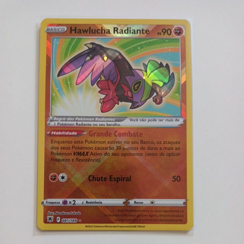 Carta Pokemon Hawlucha Radiante 081/189 Estrelas Radiantes | Shopee Brasil