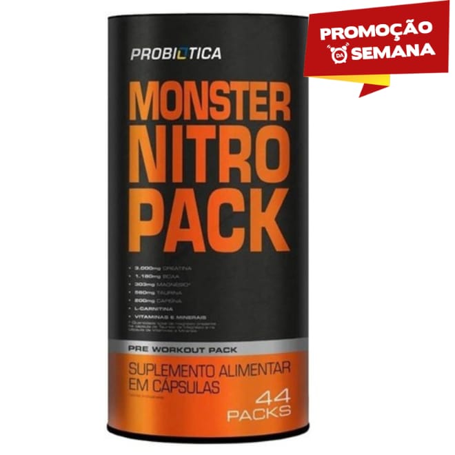 Monster Nitro Pack Probiotica 44 packs | Shopee Brasil