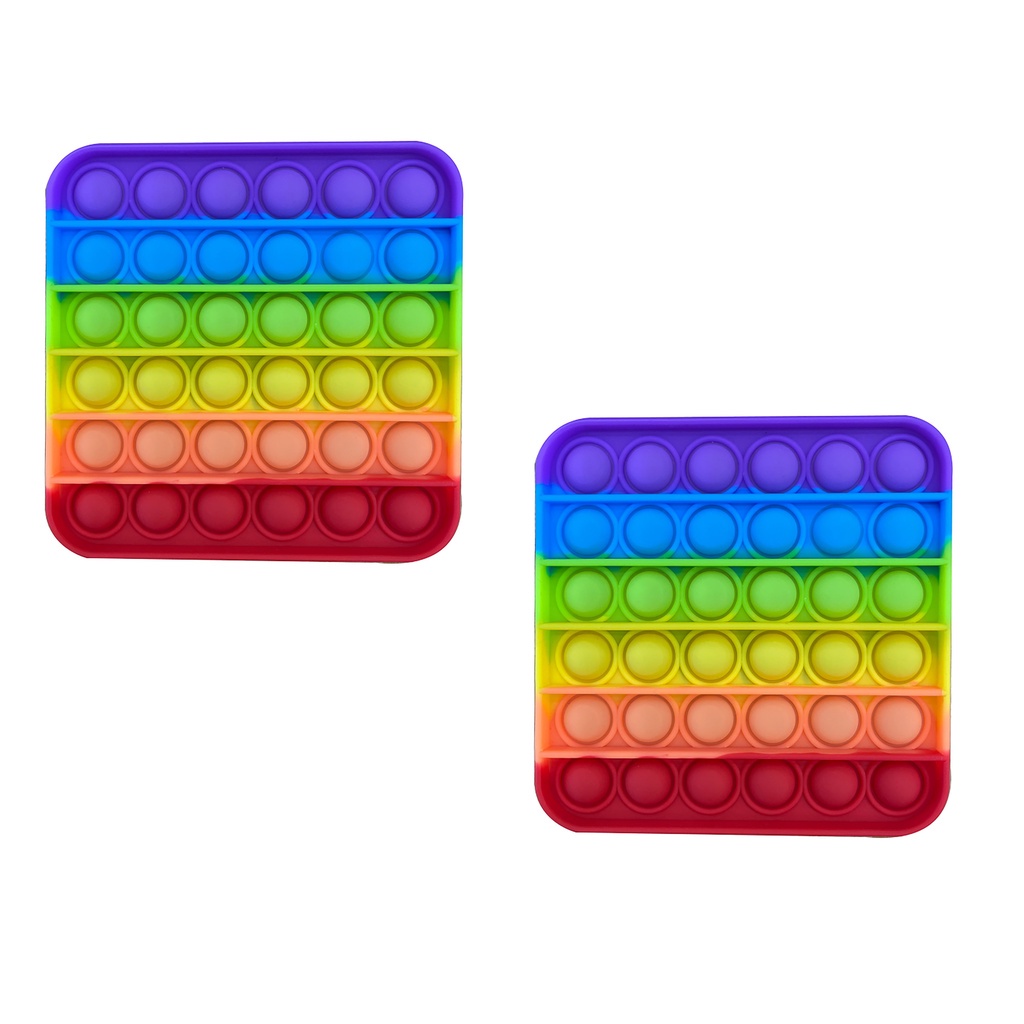 Kit 2 Pop it Fidget Toys Brinquedo para Crianças - Quadrado | Shopee Brasil