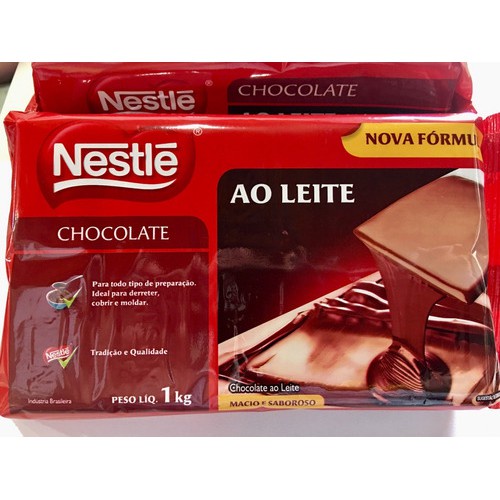 Chocolate em Barra Nestlé 1KG - Chocolate ao leite nestlé | Shopee Brasil