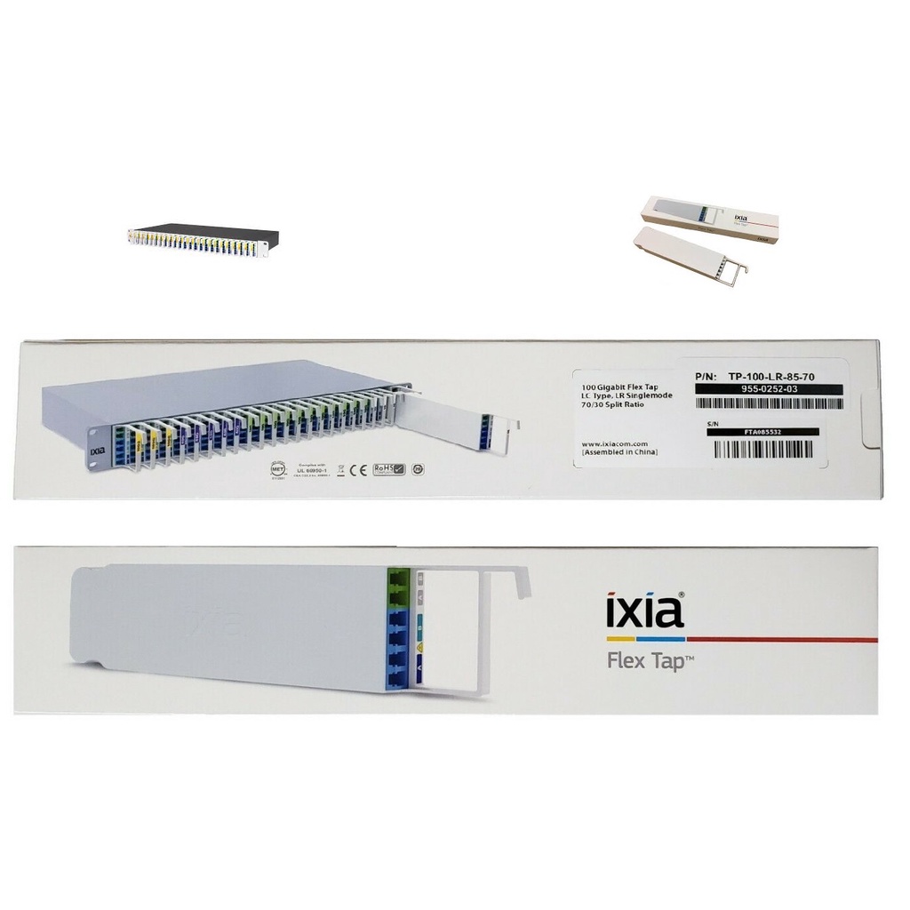 Placa Tap Splitter Ixia Net Optics Flex TP100-LR-85-70 955-0252-03 100 ...