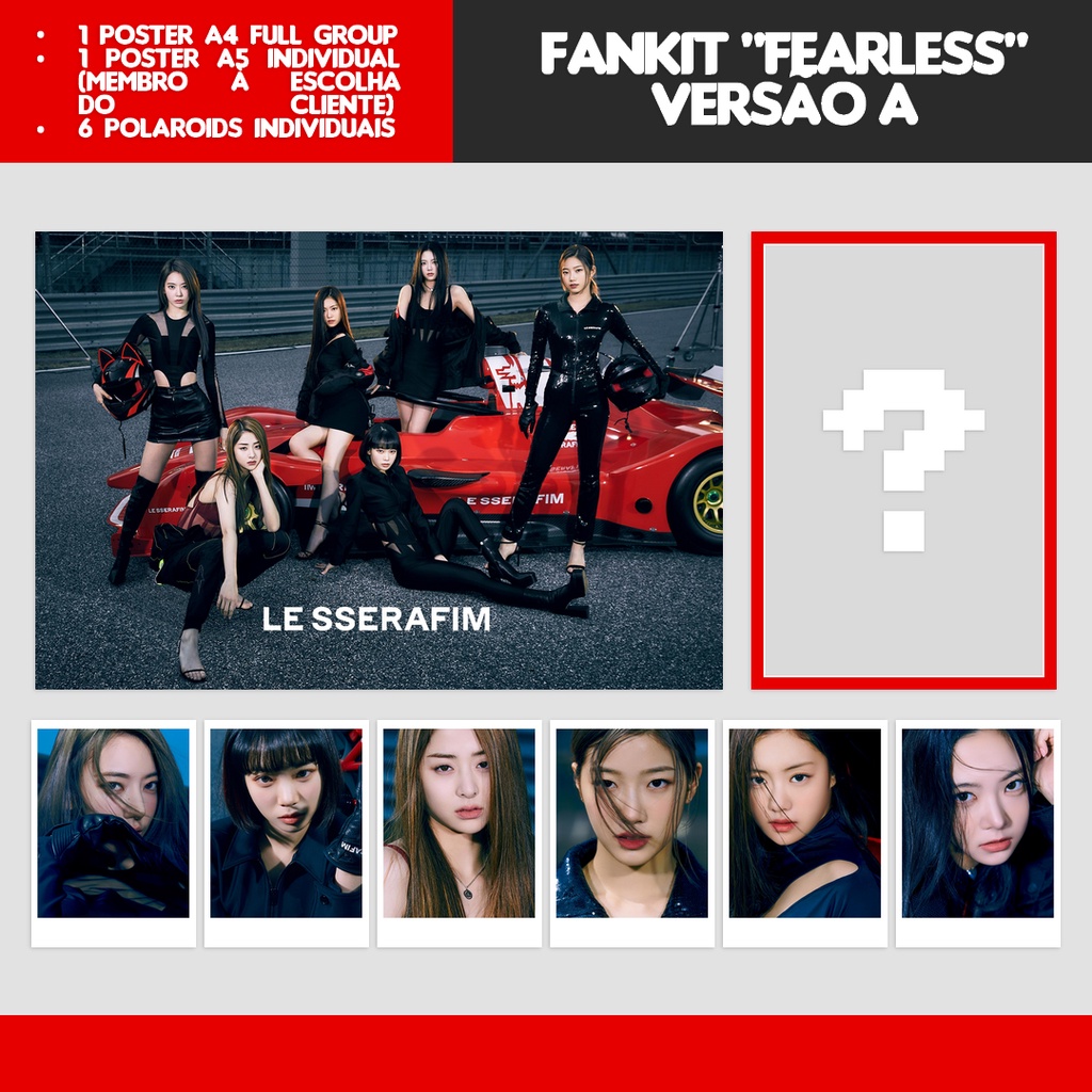 FANKIT LESSERAFIM — FEARLESS | Shopee Brasil