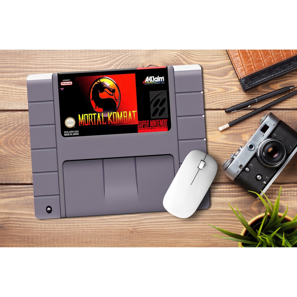 Mouse Pad Personalizado Cartuchos Super Nintendo ( Mortal Kombat) | Shopee Brasil