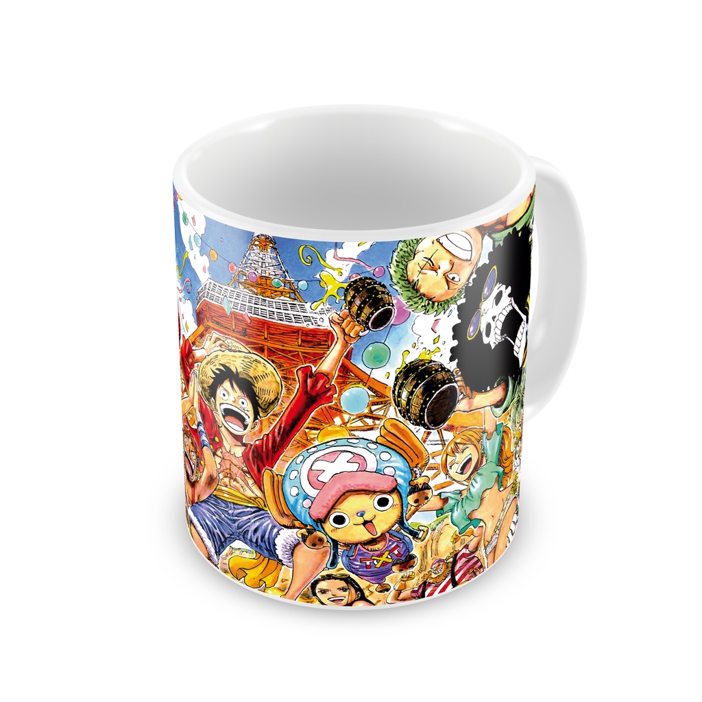 Caneca Porcelana Anime One Piece Luffy Zoro Ace Chopper Nami GCA0004 ...