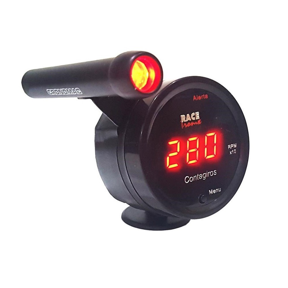 Conta Giros Digital Vermelho Programável C/ Shift Light Copo | Shopee Brasil