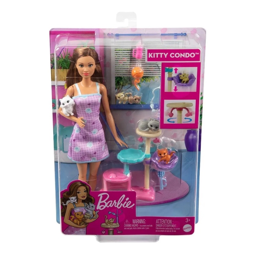 Boneca Barbie Com Bichinhos Hhb70 - Mattel | Shopee Brasil