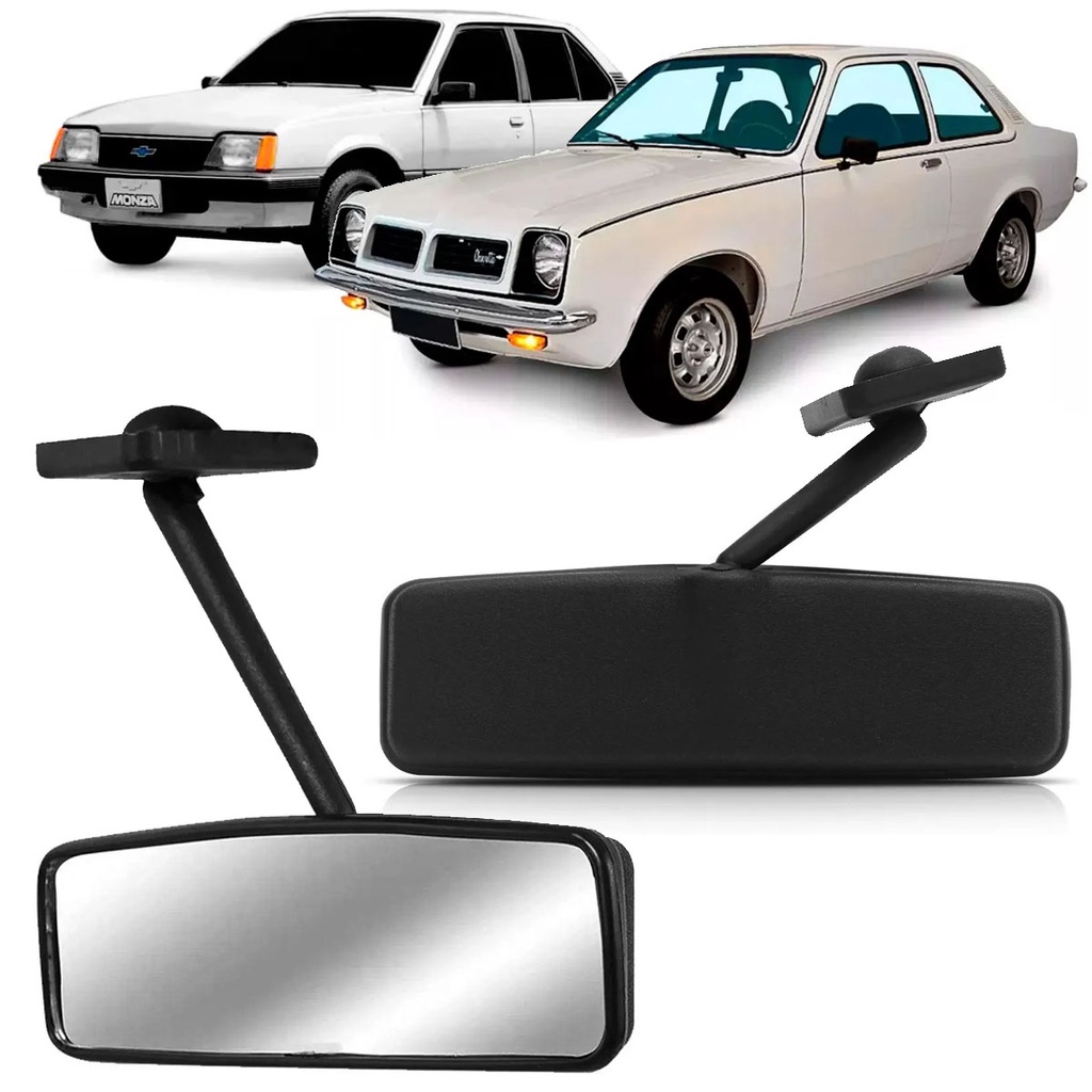 Espelho Retrovisor Interno Monza Chevette Kadett Opala Chevette Caravan | Shopee Brasil