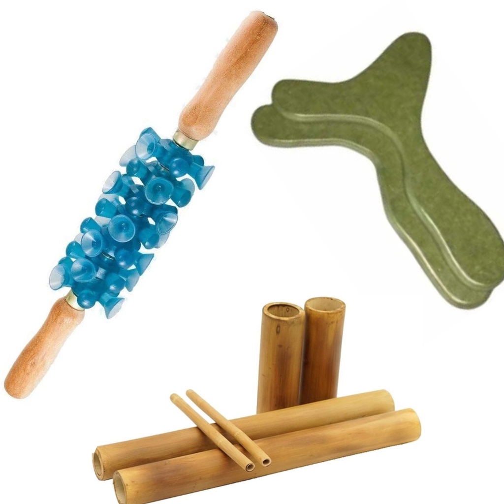 Rolo De Massagem Turbinada +kit Bambu + Pantala (par) | Shopee Brasil