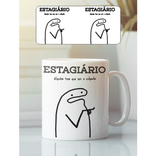 Caneca Personalizada Estagiário - Flork - Meme - Profissões | Shopee Brasil