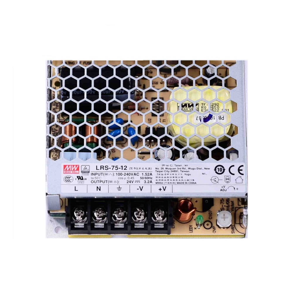 Fonte Chaveada Driver Mean Well Lrs-75-12 75w 12v 6A | Shopee Brasil