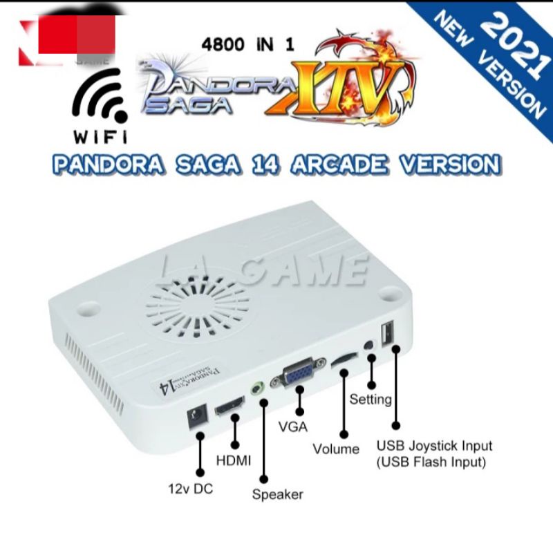 Pandora box wifi 3D saga 14 placa mãe versão arcade 4800 em 1 suporte 4 ...