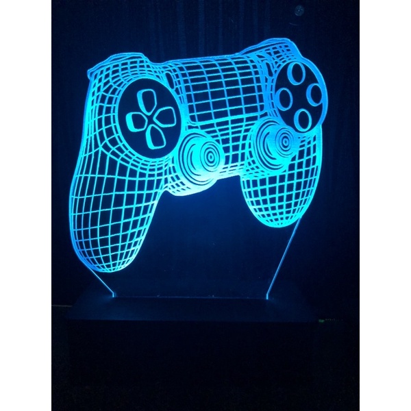 Luminária Led 16 cores, Controle, Vídeo Game, Jogo, Gamer, Game ...