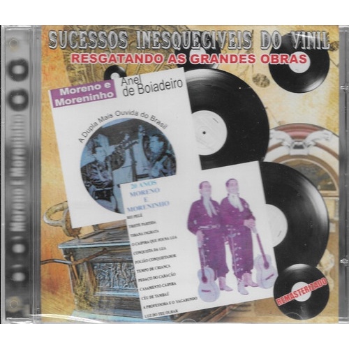 Cd Moreno E Moreninho Sucessos Do Vinil Cd 0121 Shopee Brasil