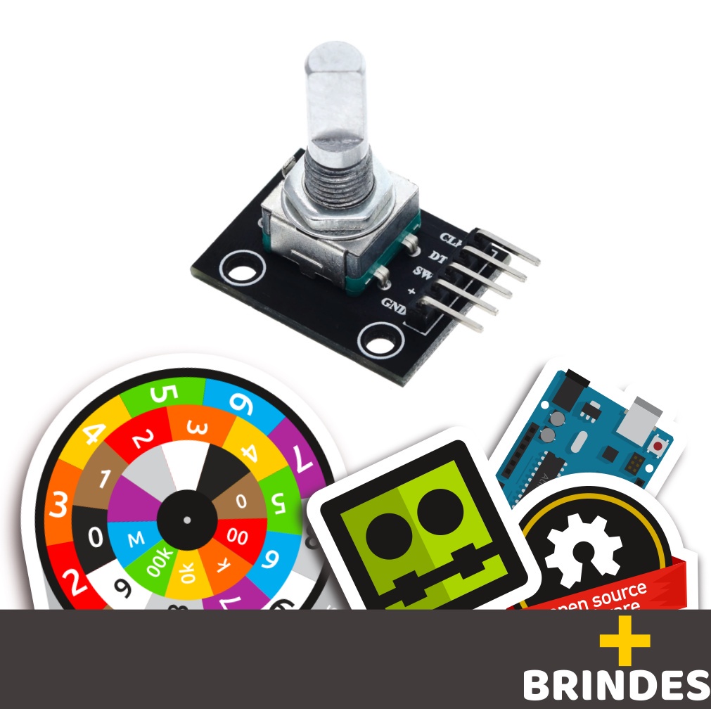 Encoder Decoder KY-040 Rotacional | Shopee Brasil