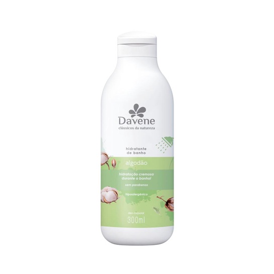 Davene Classicos Da Natureza Hidratante Banho Algodão 300ml | Shopee Brasil