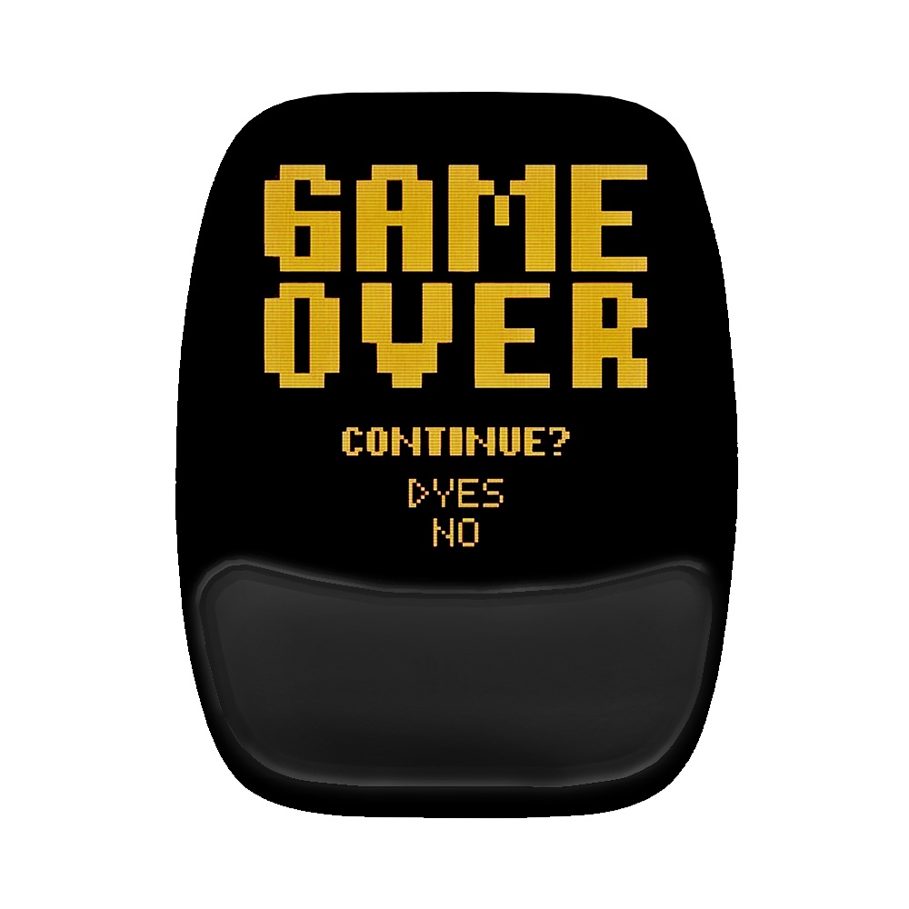 Mouse Pad Ergonomico Retangular Game Over Yes No | Shopee Brasil