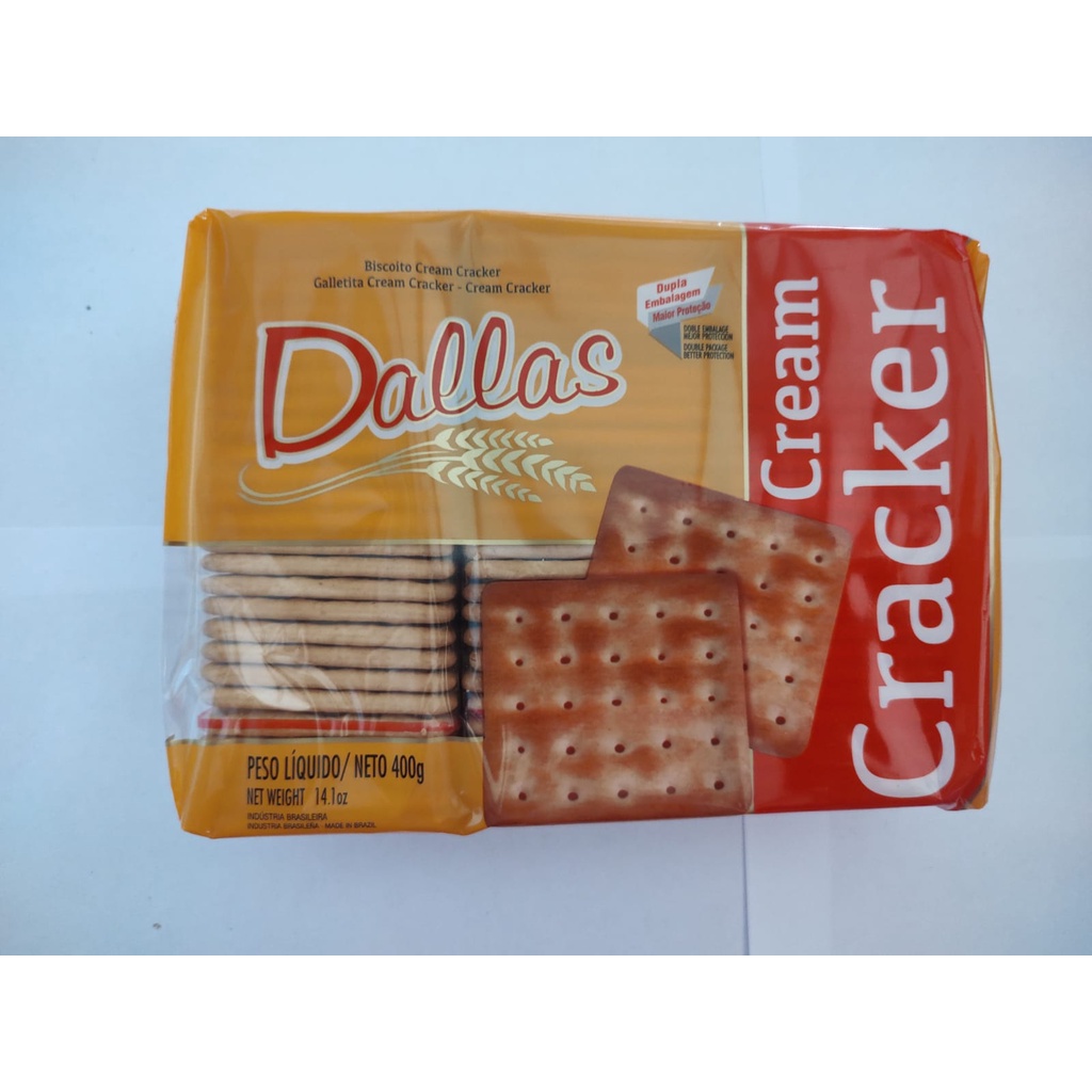 Biscoito Cream cracker SEM LACTOSE 400g | Shopee Brasil