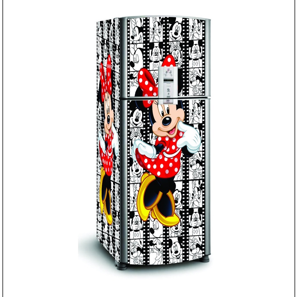 Adesivo plotagem de freezer e geladeira MINNIE MOUSE fotos negativo ...