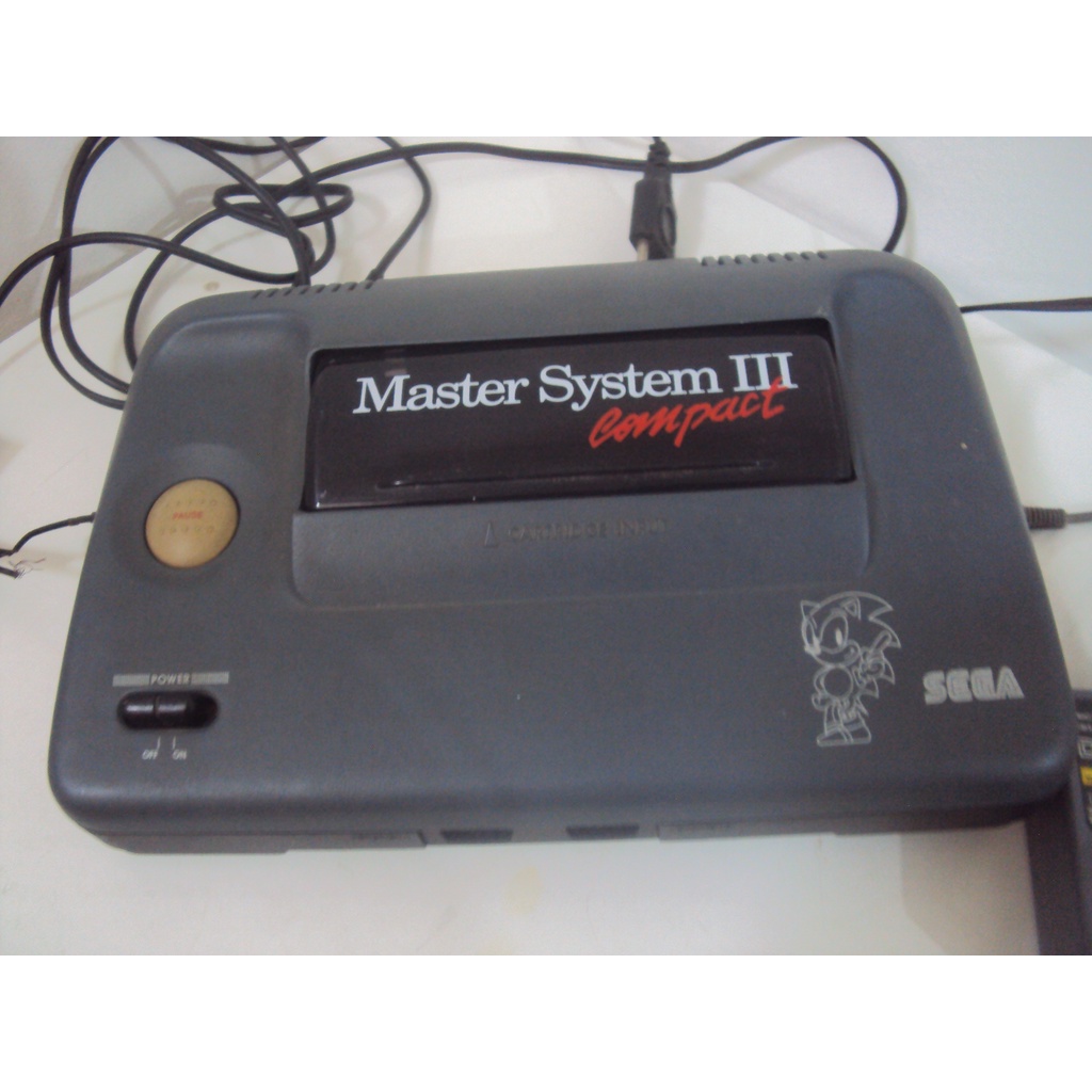 Video Game Console Sega Master System III Compact Tec Toy Cor Cinza Sem ...