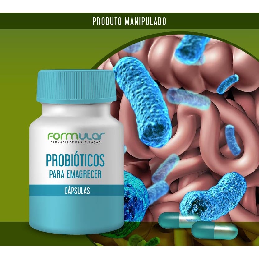 Lactobacillus para Emagrecer - 60 Cápsulas (Probióticos) - Auxilia na perda de peso | Shopee Brasil