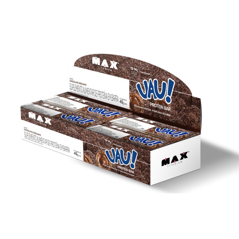 Barra de Proteína - UAU Bar com 1 unid - 45g (Max Titanium) BOX ...