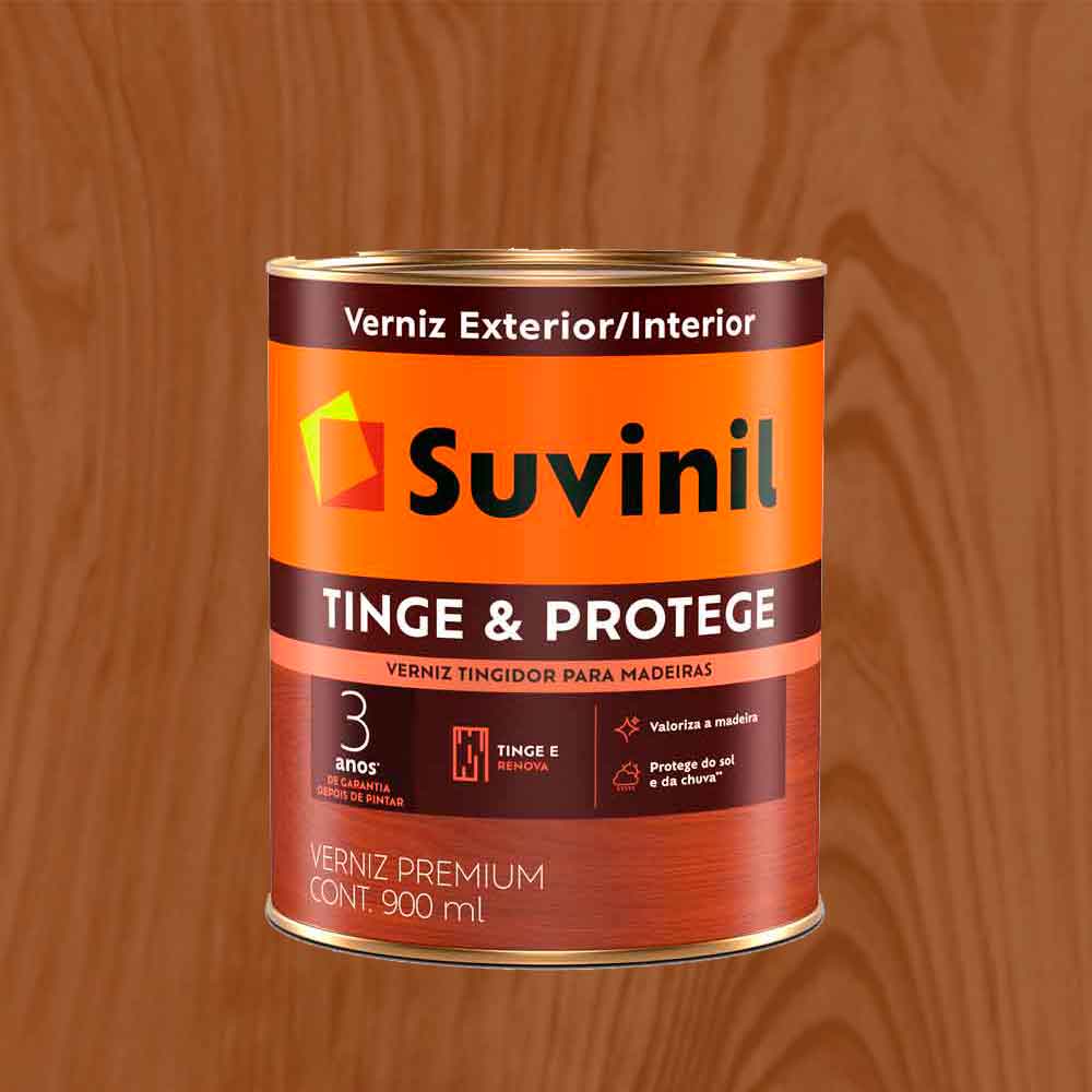 Verniz Para Madeira Suvinil Tingidor Mogno 900ml | Shopee Brasil