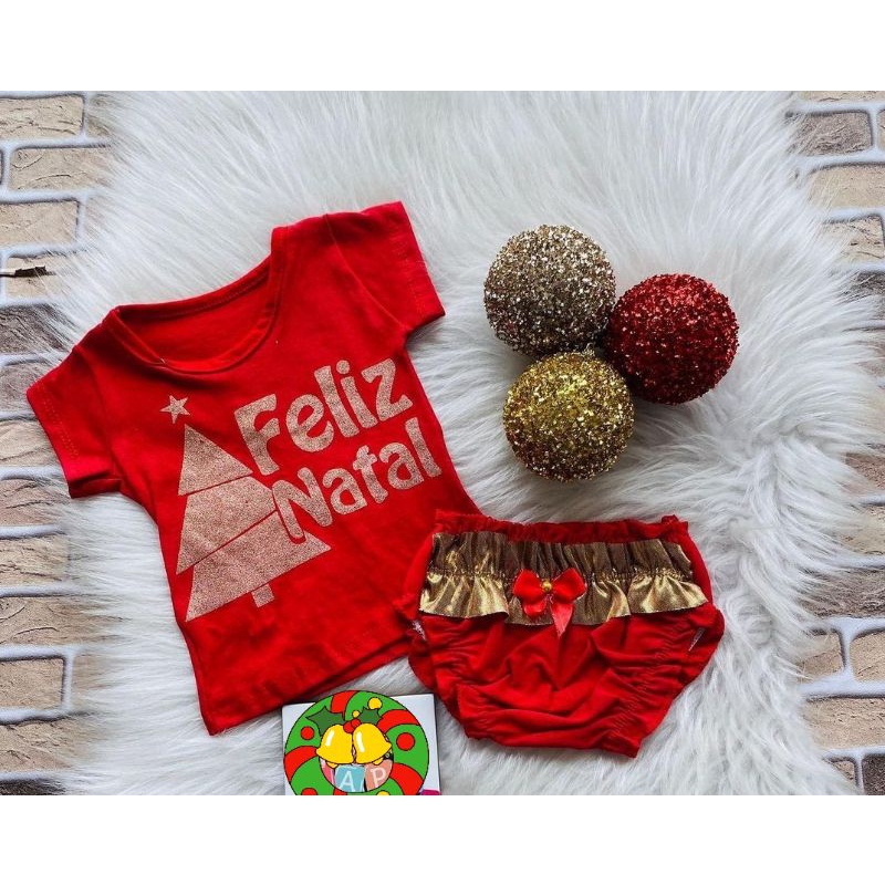 Roupa Infantil de Natal Bebê Diversos Modelos | Shopee Brasil