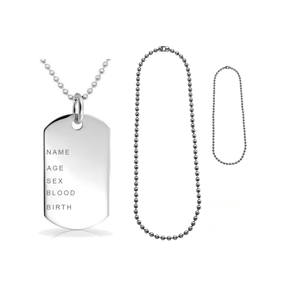 Colar Corrente Placa Militar Exército Aço Inox Antialérgico Alta ...