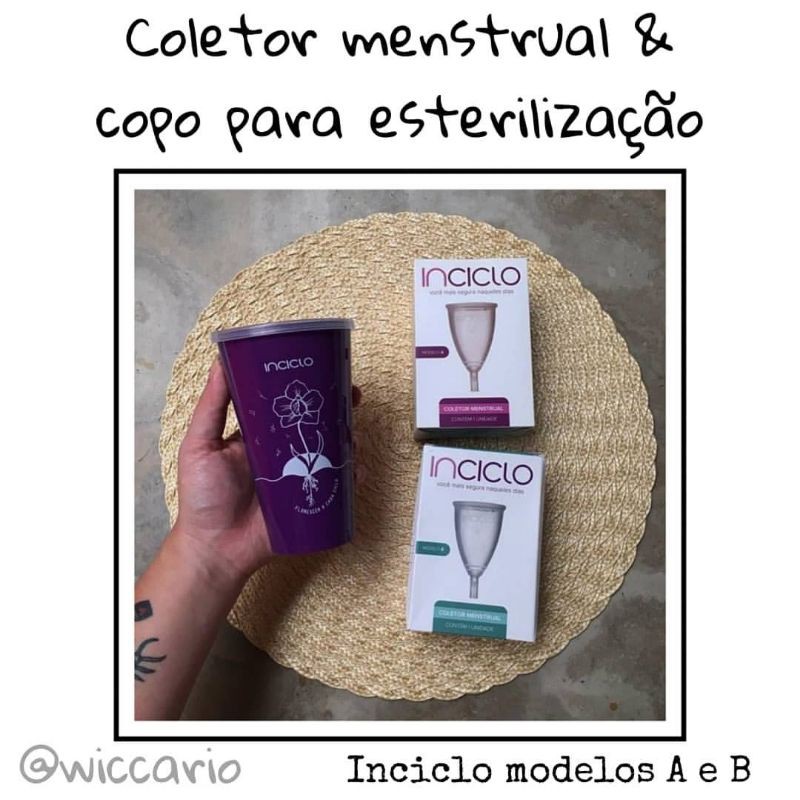 Coletor menstrual e copo higienizador | Shopee Brasil