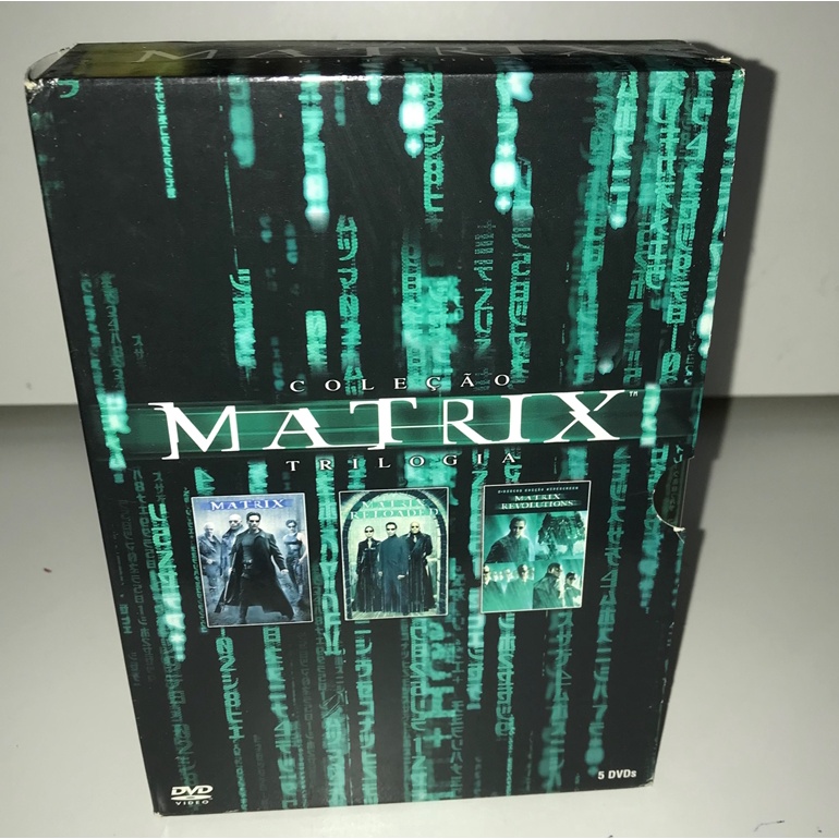 DVD Box (5 Discos): Trilogia Matrix (Original) | Shopee Brasil