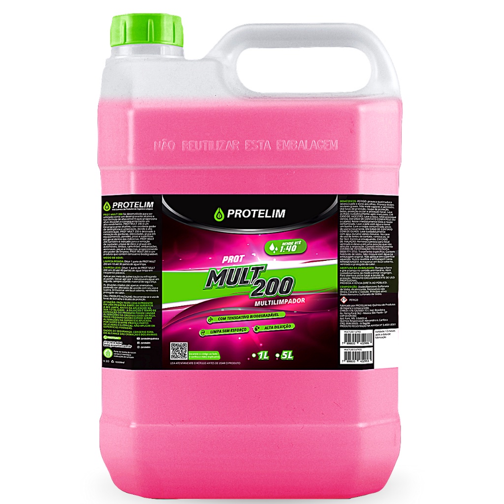 PROT MULT 200 APC Alcalino Desengraxante 5L PROTELIM | Shopee Brasil