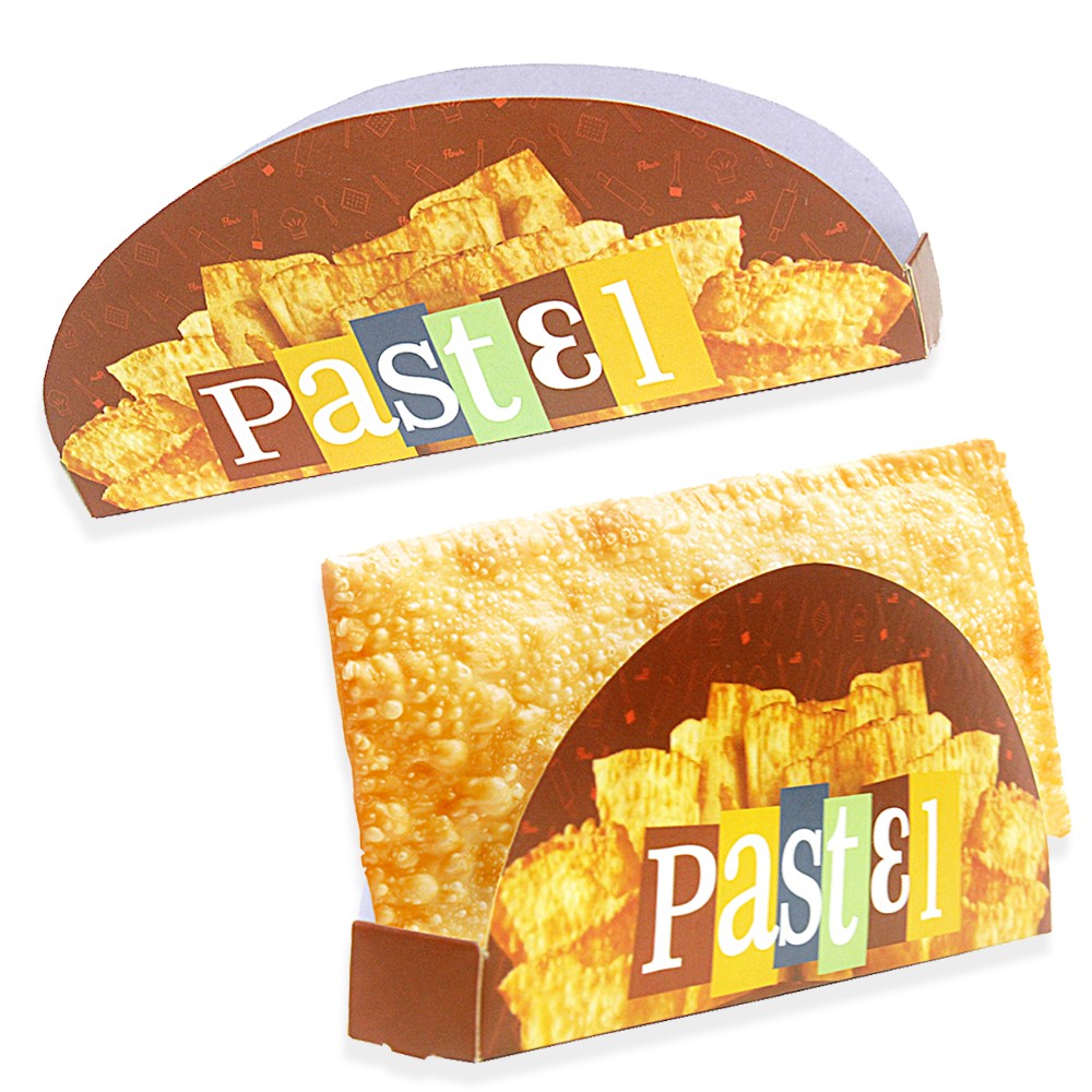 (50 unid.) Pastel Embalagem Caixa para Pastel Balcão - 50 Unidades ...