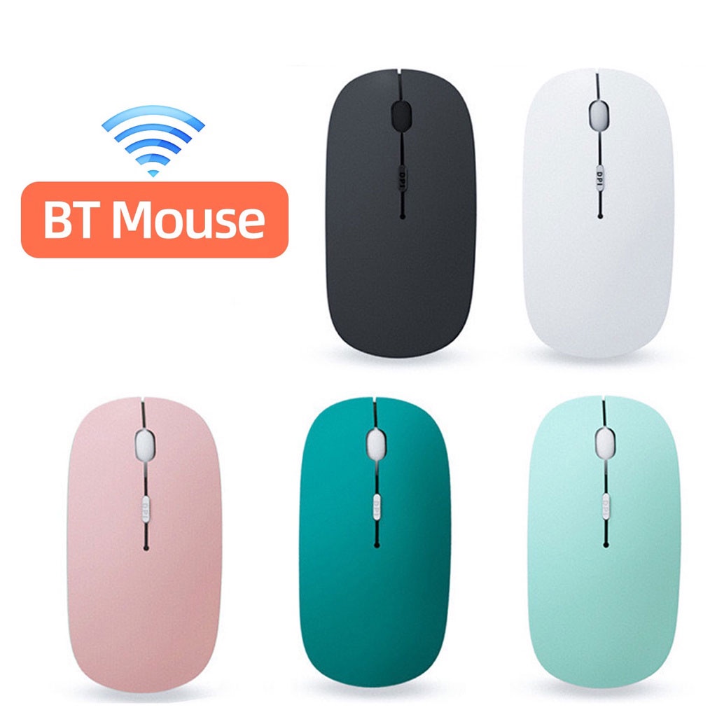 Rechargable Bluetooth Mouse Para IOS Android Windows Tablet USB 2.4 Ghz ...