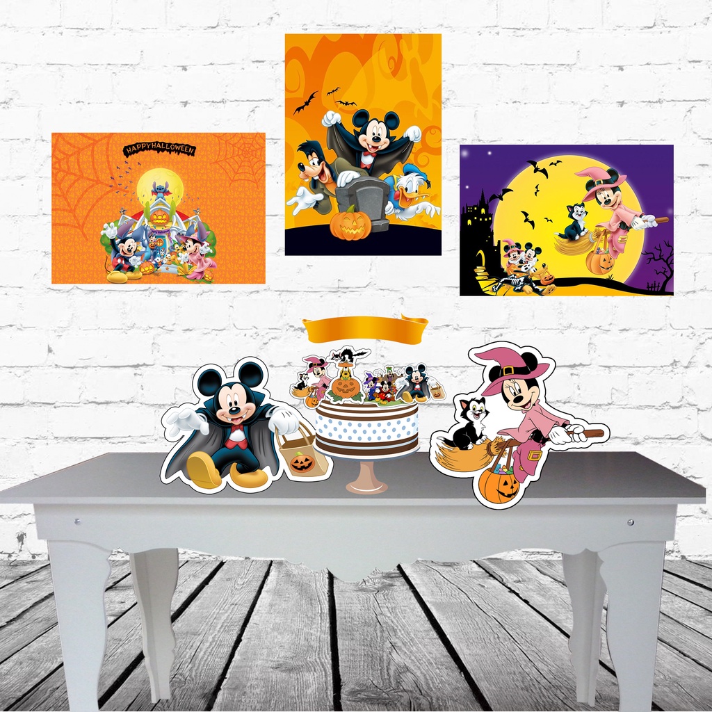 Kit festa halloween disney Mickey | Shopee Brasil