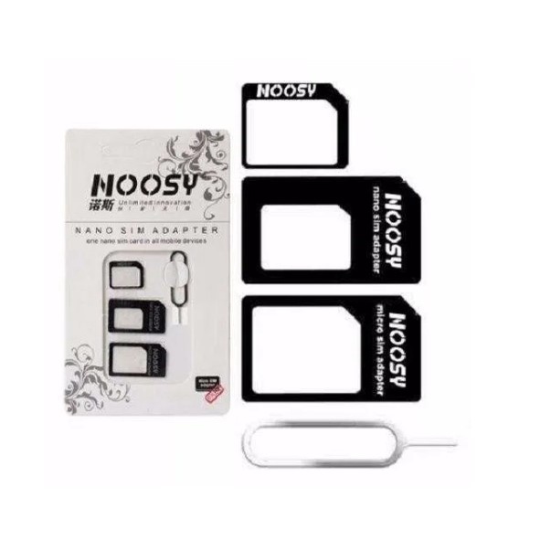 Adaptador Chip Nano Sim Micro Sim 3x1 Com Clip Abrir Bandeja | Shopee ...