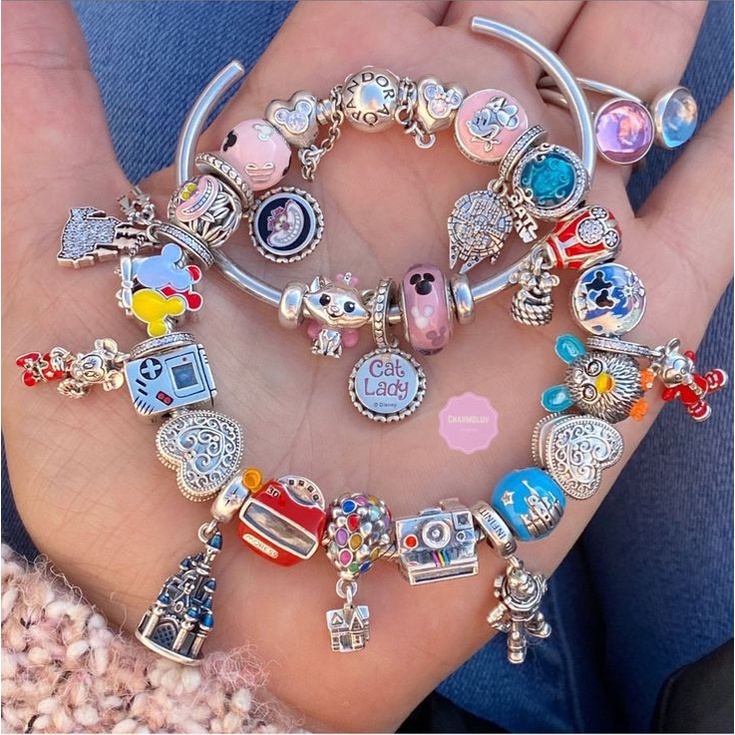 Berloque Berloques Variados Diversos Pingentes Banhado a prata Pandora ...