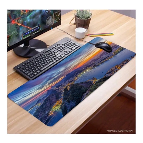 Mouse Pad Gamer Paisagem Brasileira Personalizado 65x32 141 | Shopee Brasil