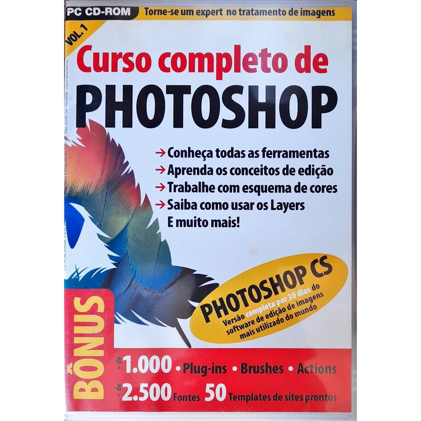 Dvd Original C. Completo de Photoshop Volume 1 pc-cdrom | Shopee Brasil