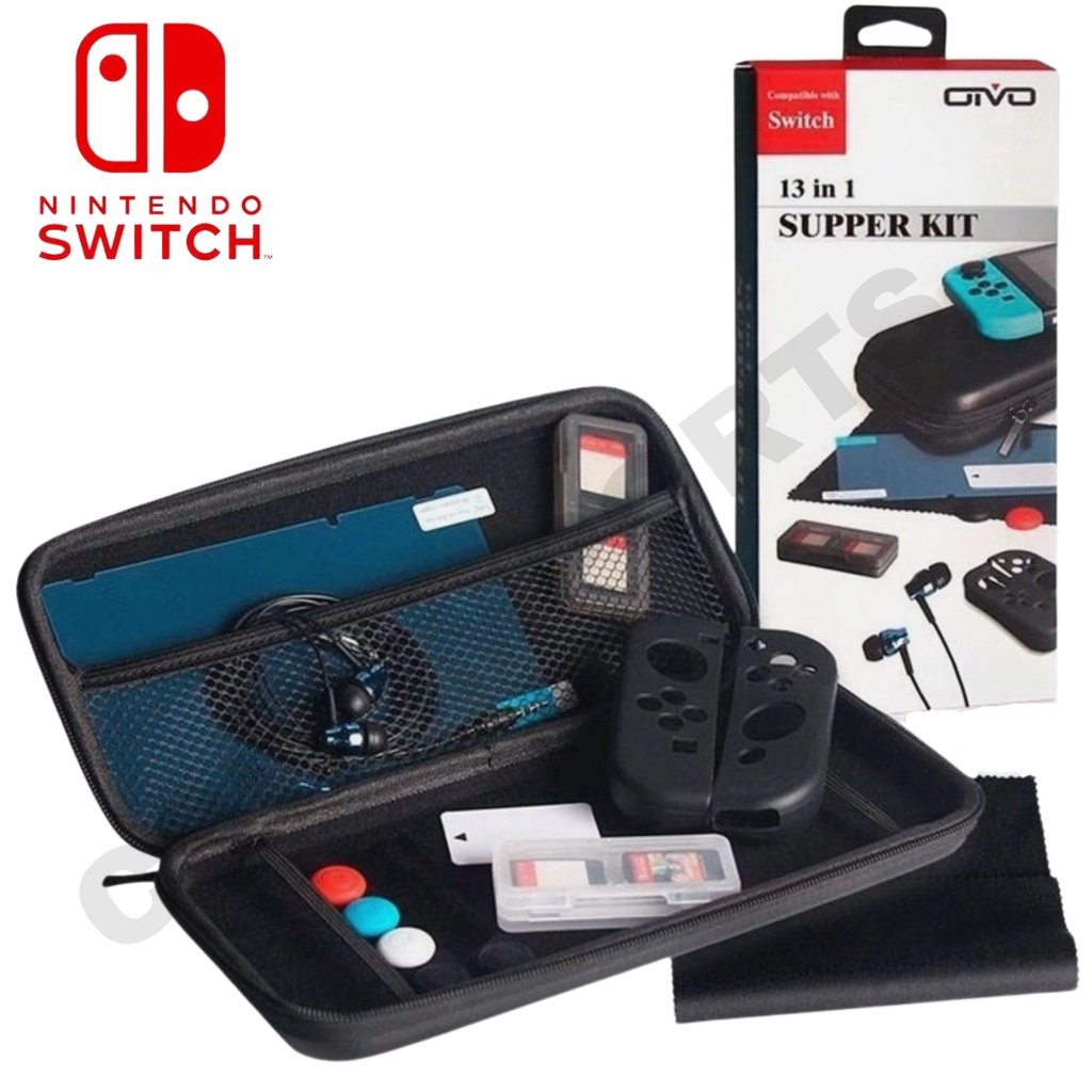 Capa Nintendo Switch Combo Kit 13 In 1 Case Pelicula Oivo | Shopee Brasil
