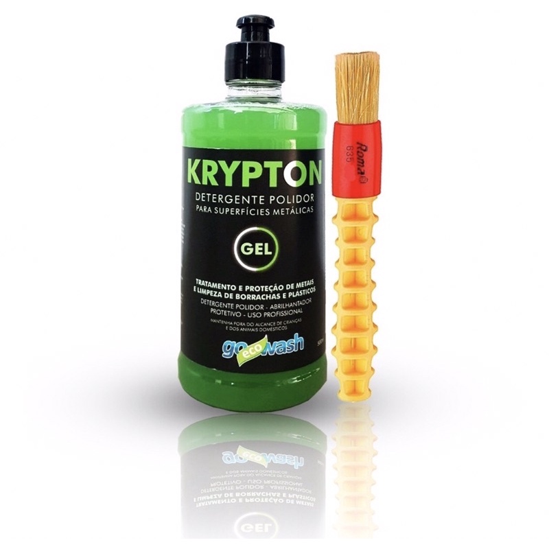Kit Krypton Gel Detergente Desincrustante P/ Metais 500ml | Shopee Brasil