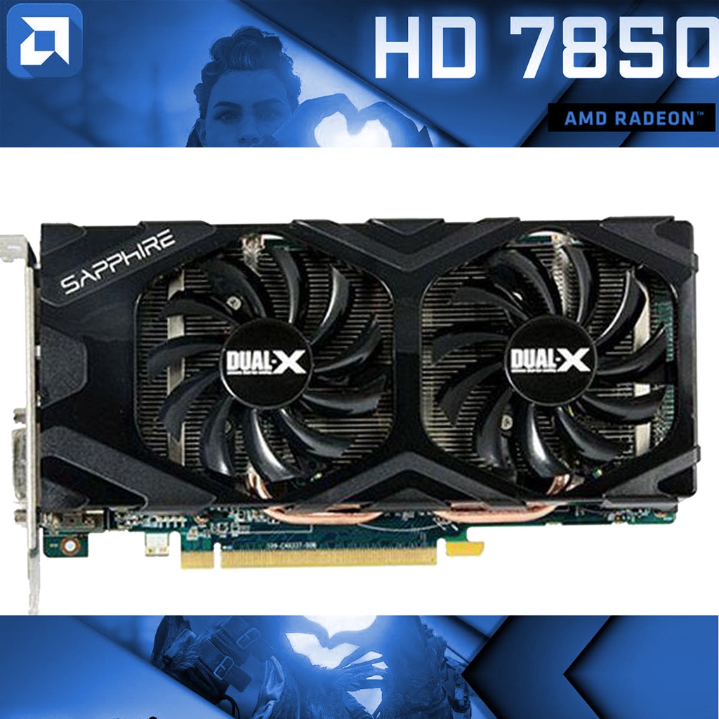 Placa De Video Amd Hd Radeon 7850 Oc 2gb Sapphire Games placa grafica ...