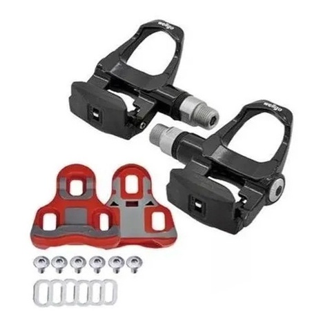 Pedal Bike Clip Speed Road Estrada Wellgo Rc7 R096b C/ Tacos | Shopee Brasil