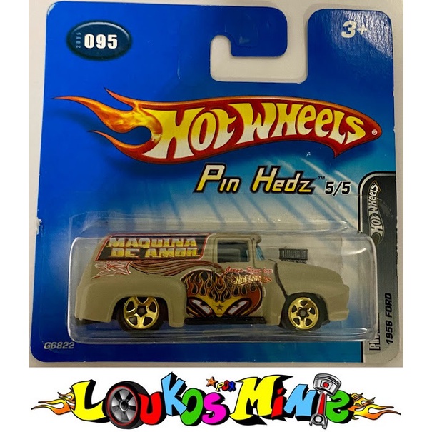 Hot Wheels 1956 Ford Pin Hedz 2005 #095 Original Curta Lacr | Shopee Brasil