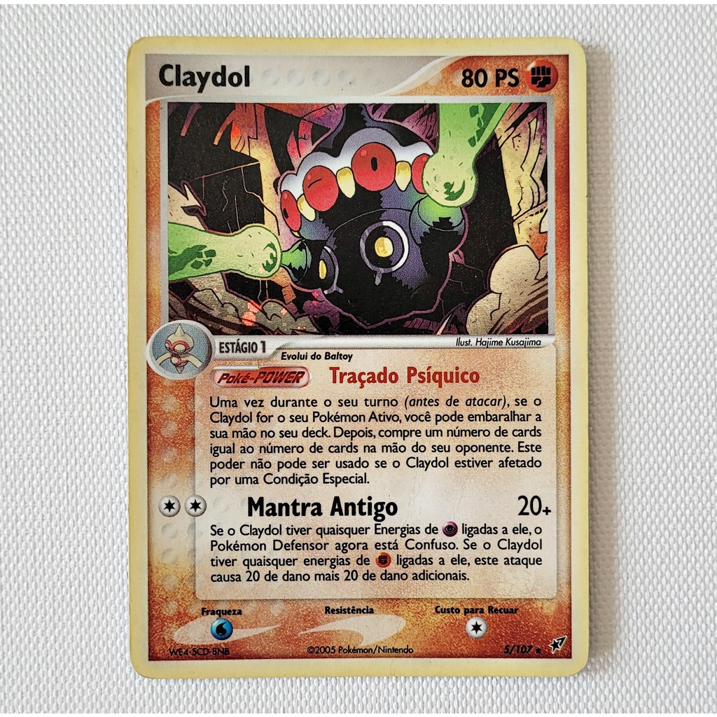 Carta Antiga Pokemon Claydol 5/107 Holo Rare Ex Deoxys Original Card ... Carta Antiga Pokemon Claydol 5/107 Holo Rare Ex Deoxys Original Card ...