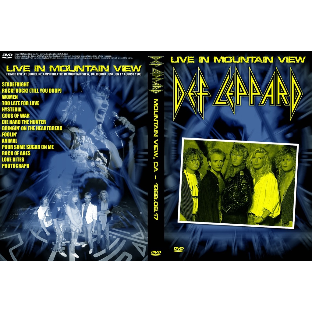 Def Leppard 2 dvds bootlegs gravados shows ao vivo rarissimos | Shopee ...