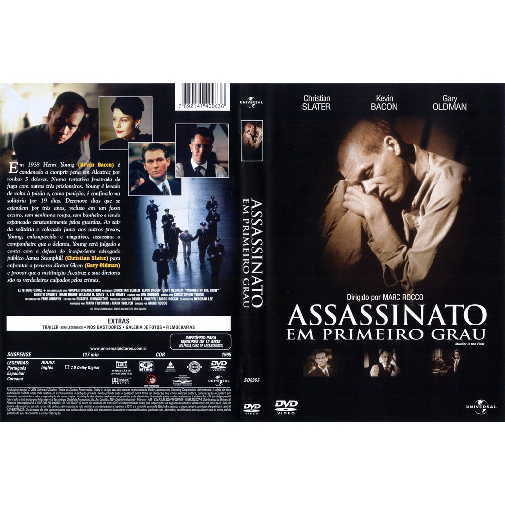 DVD Assassinato em Primeiro Grau - Original Legendado | Shopee Brasil